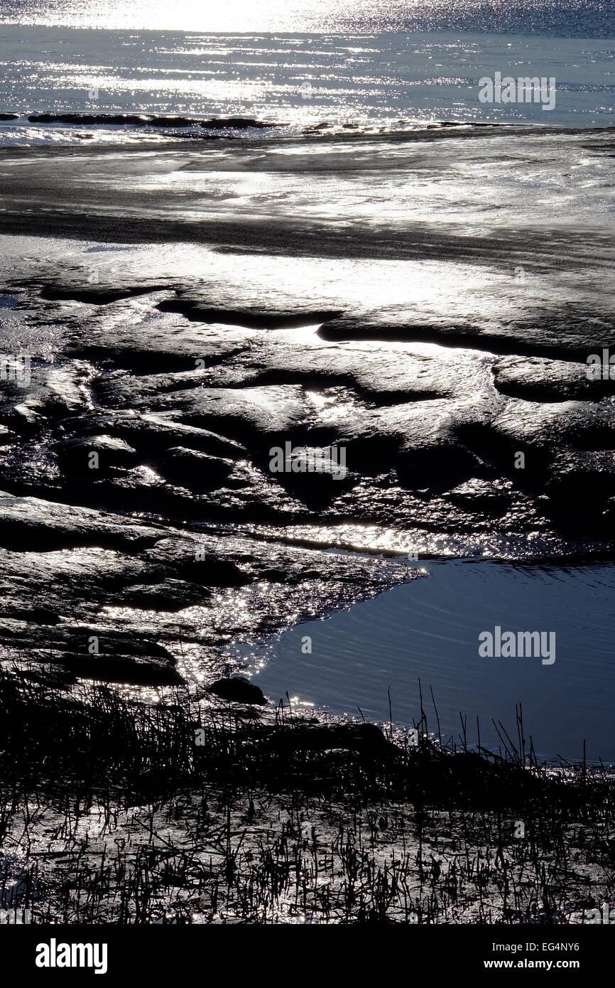 Mud flats water river tidal shadow hi-res stock photography and images ...