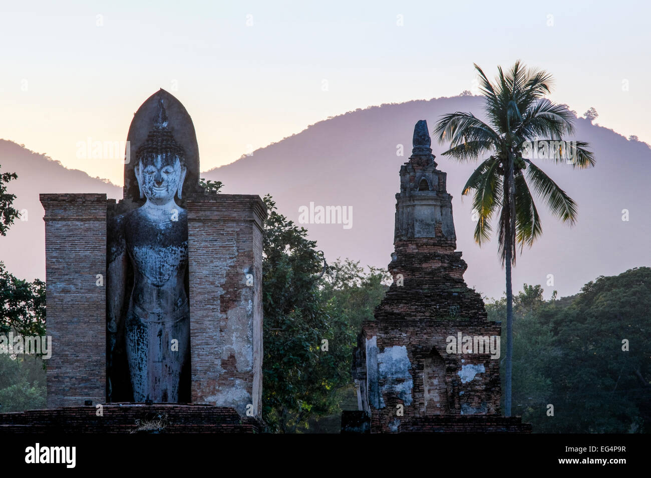 Asia. Thailand, old capital of Siam. Sukhothai archaeological Park ...