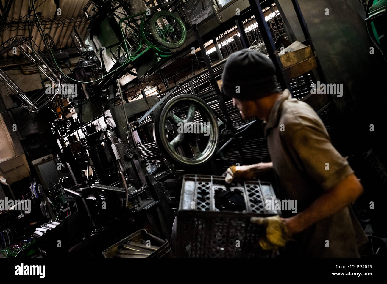 Bike factory tube bender hi-res stock photography and images - Alamy