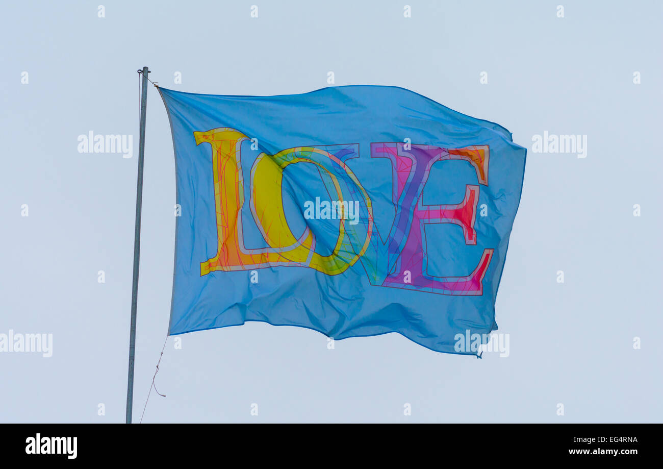 Love flag hi-res stock photography and images - Alamy