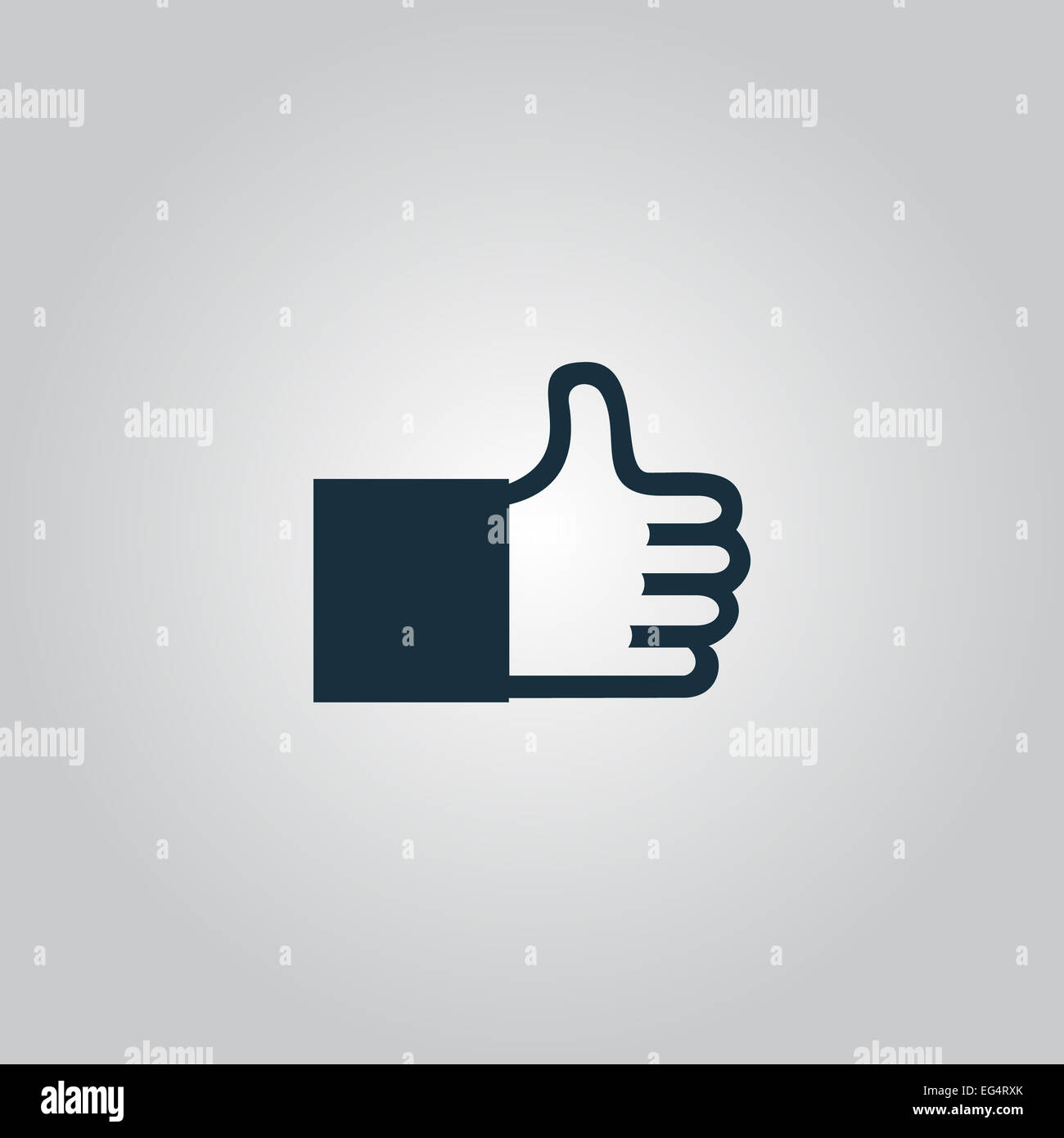 Vector thumb up icon Stock Photo - Alamy