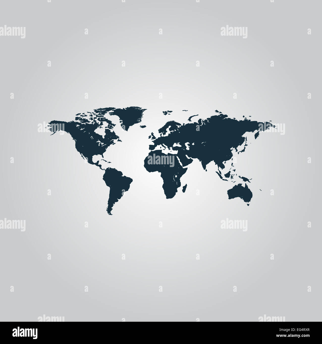 World map flat vector with borders hi-res stock photography and images ...