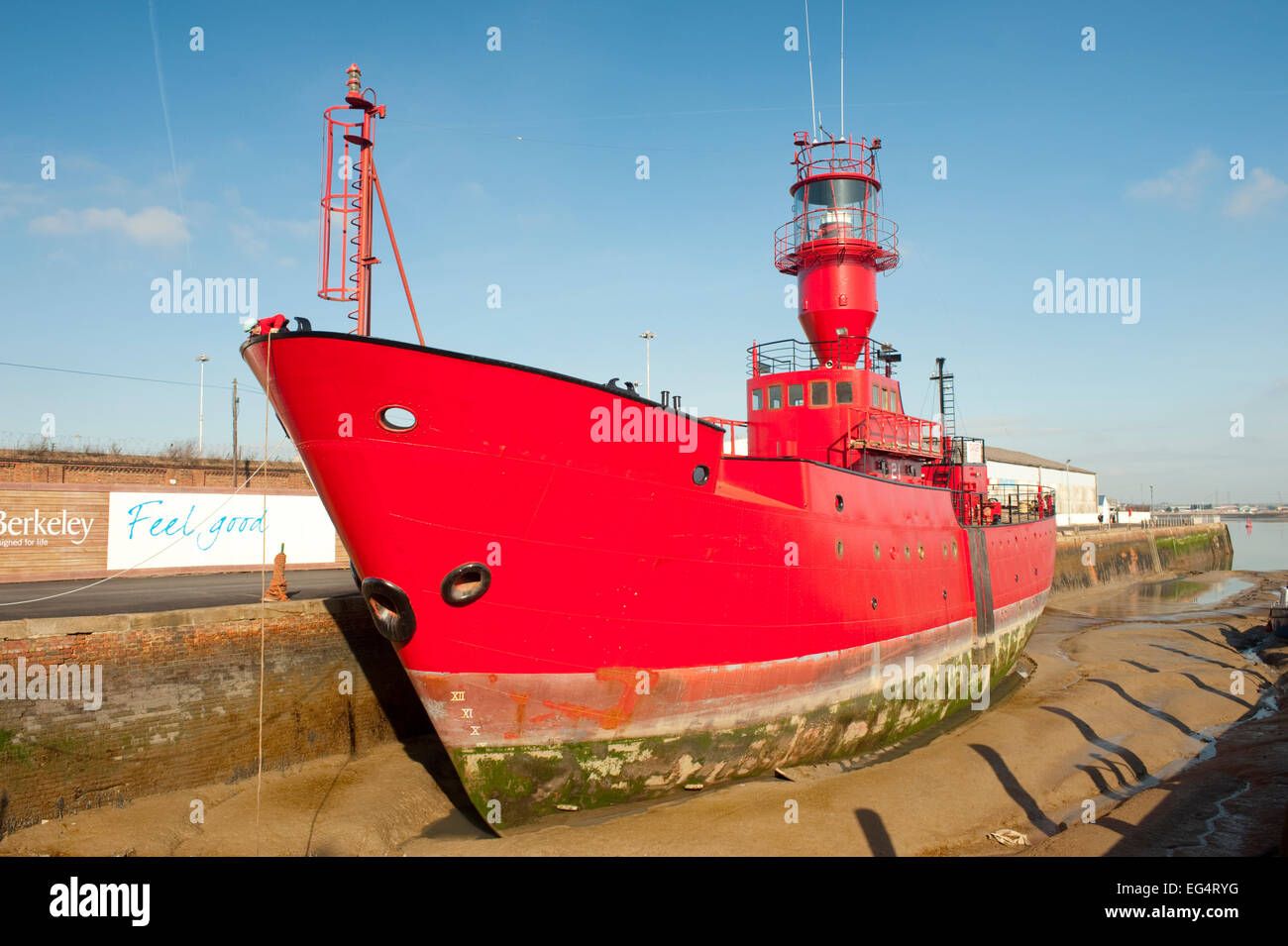 Lightship 21 is a trinity house lightship now moored at Gilingham pier ...
