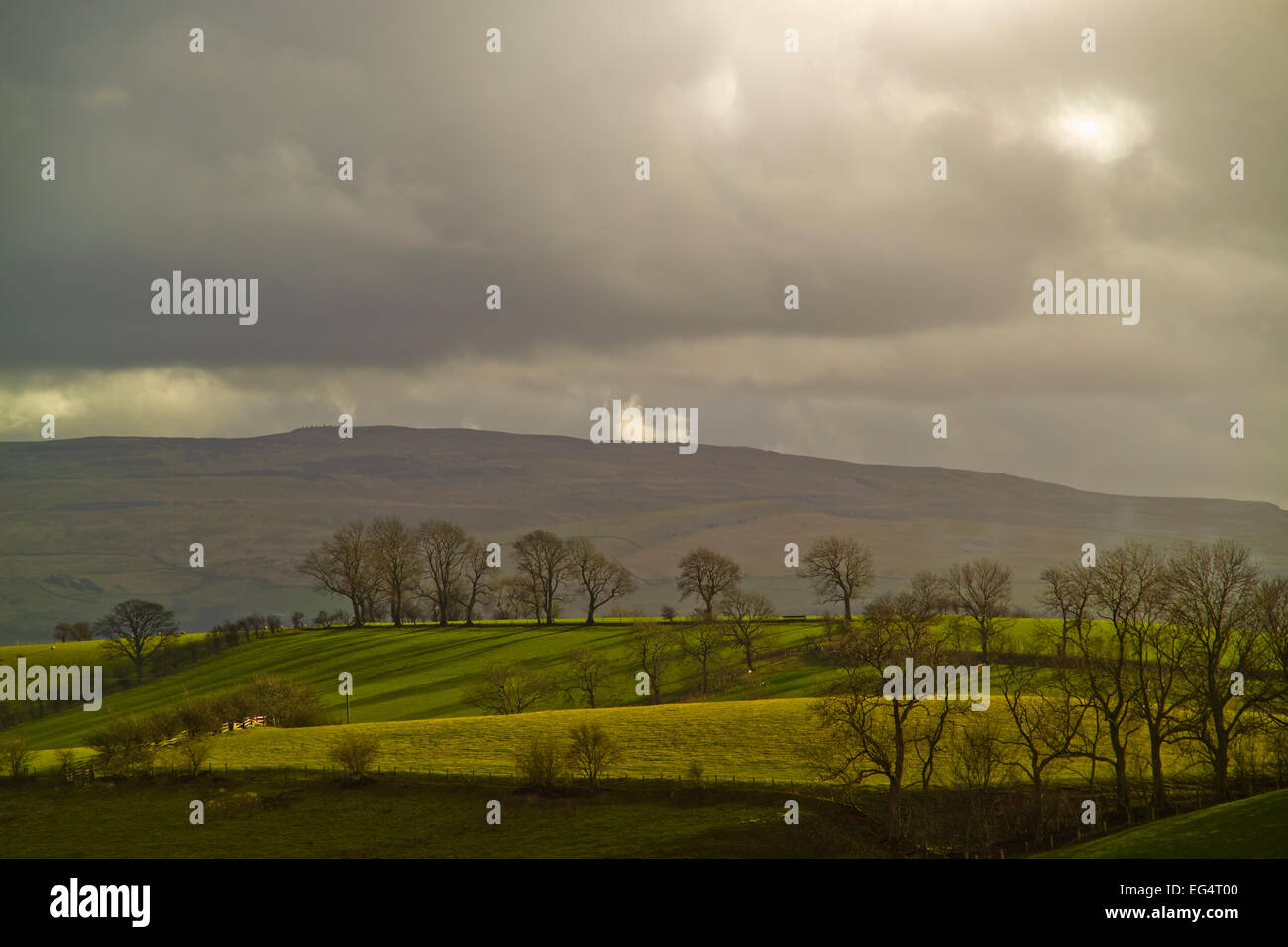 Looking south from the A66 from between Brough and Warcop acoss Lowgill ...