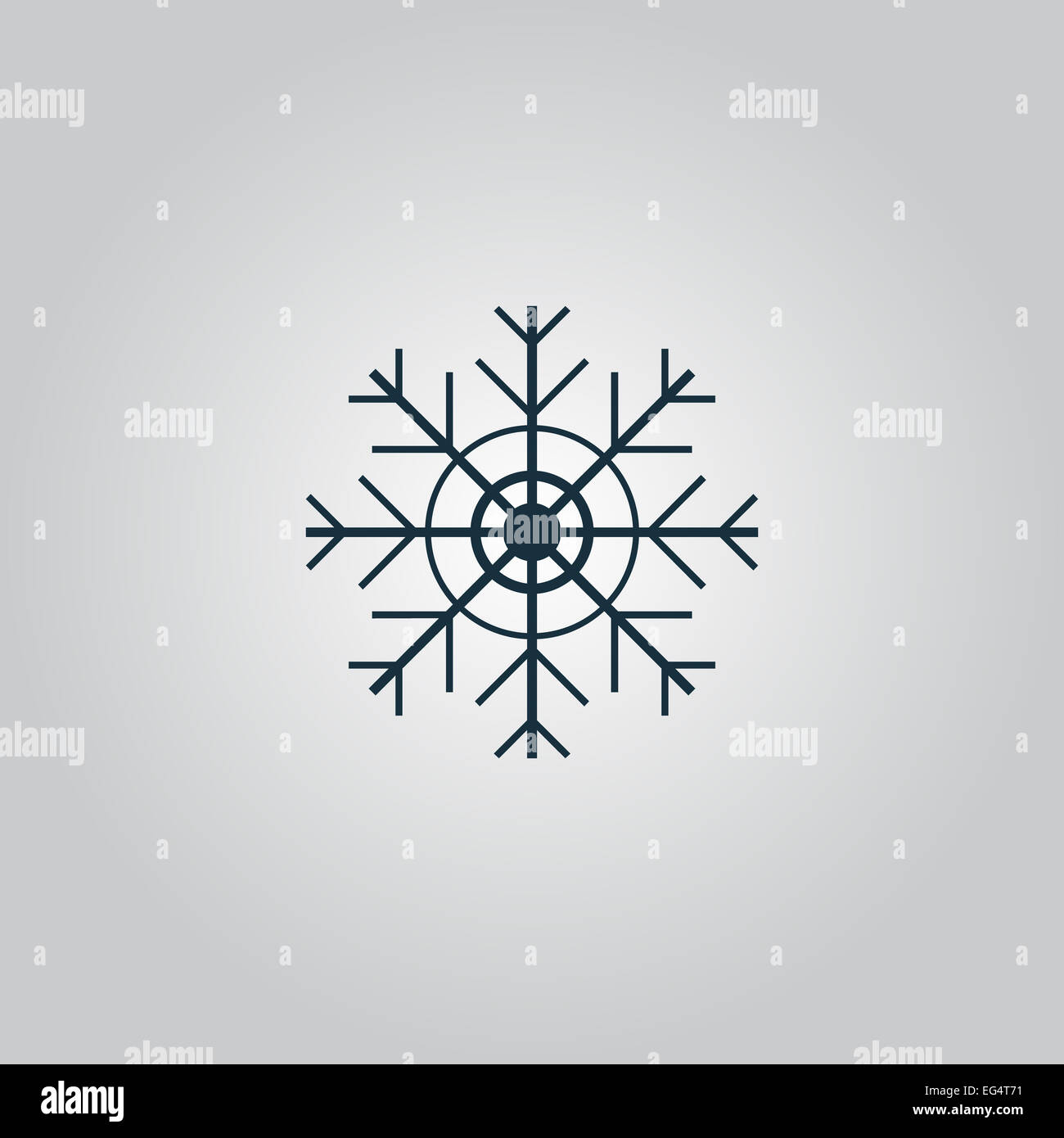 Snowflake flat icon. Vector illustration EPS Stock Photo - Alamy