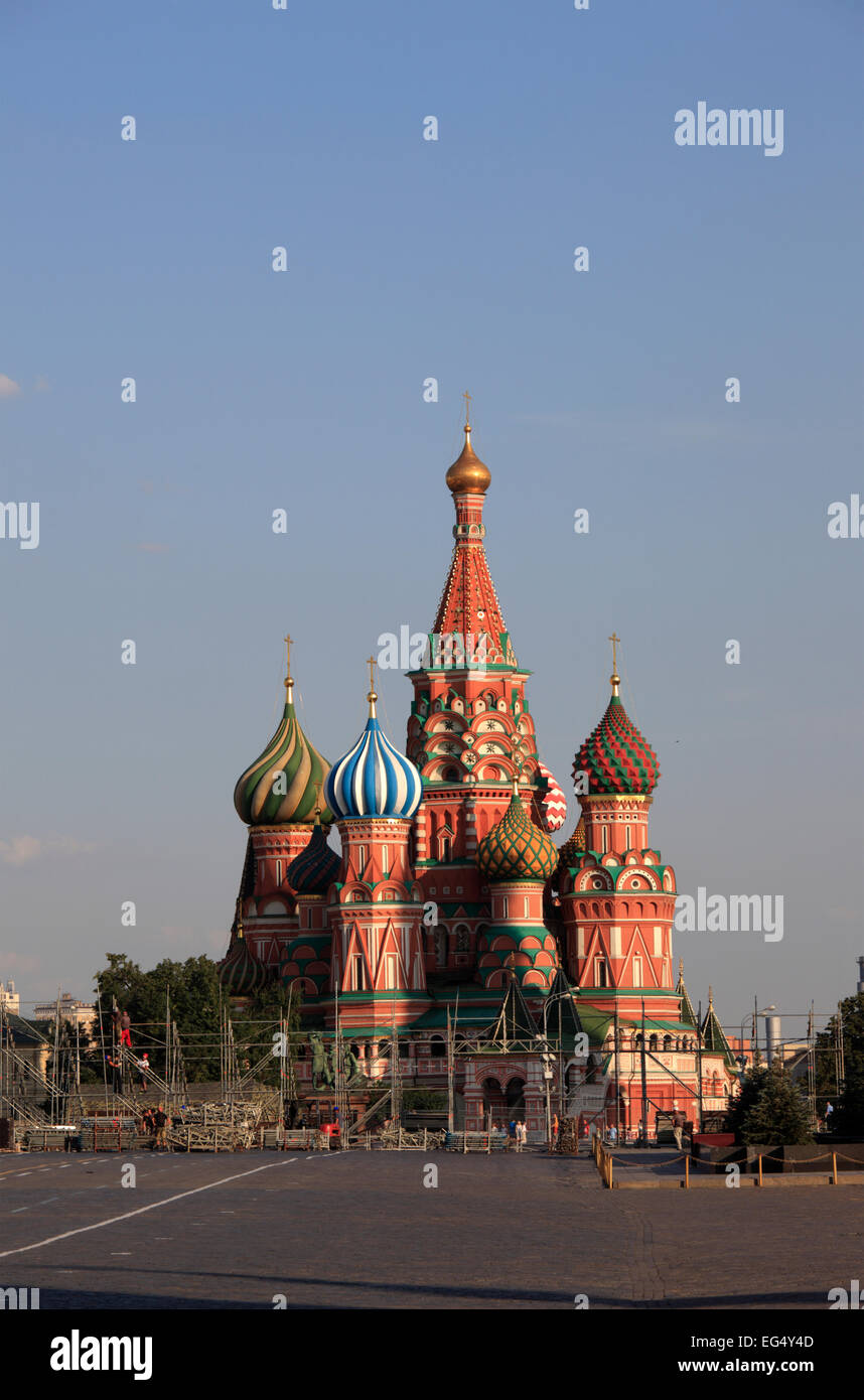Saint Basil's Cathedral, or Cathedral of Vasily the Blessed, in the Red ...