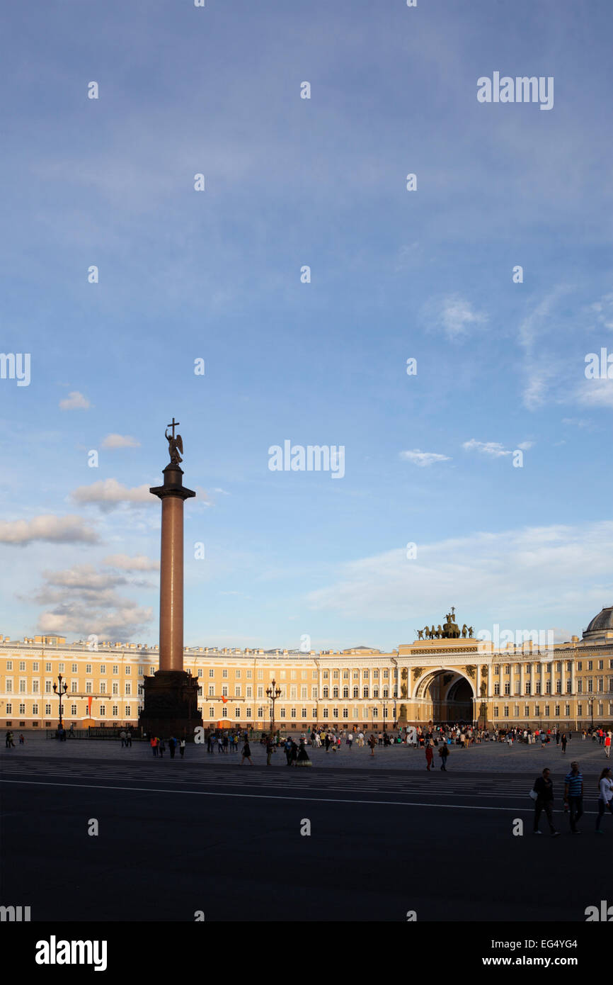 General Staff Building and Alexander Column in Palace Square, Saint ...