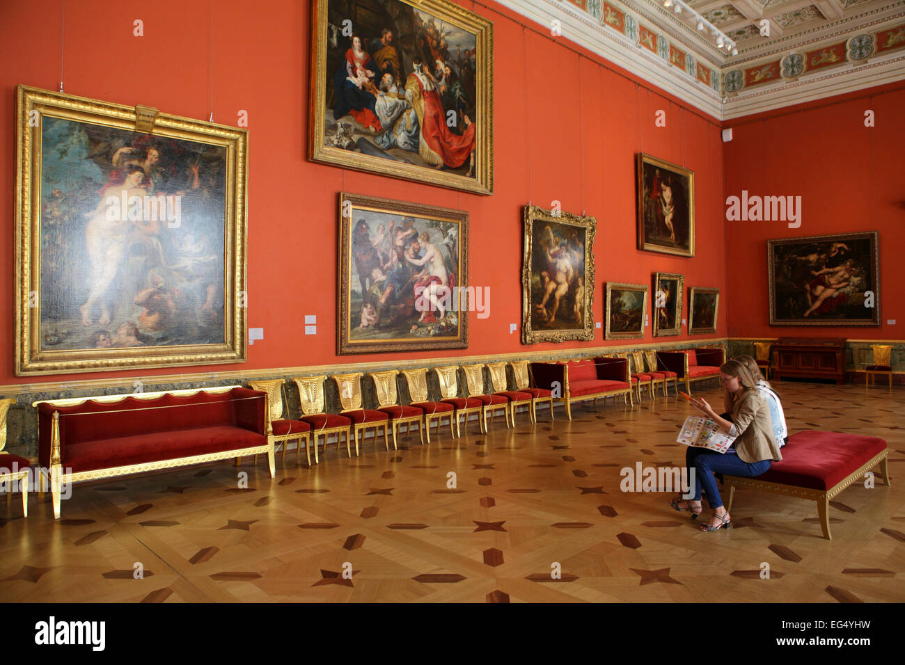 Artworks at Hermitage Museum, Saint Petersburg, Russia Stock Photo - Alamy