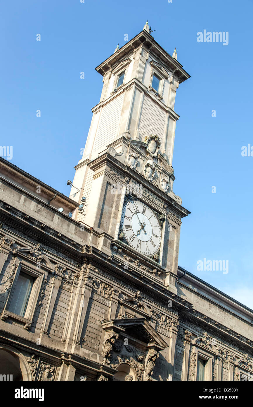 Clock tower, Milan, Italy Stock Photo - Alamy
