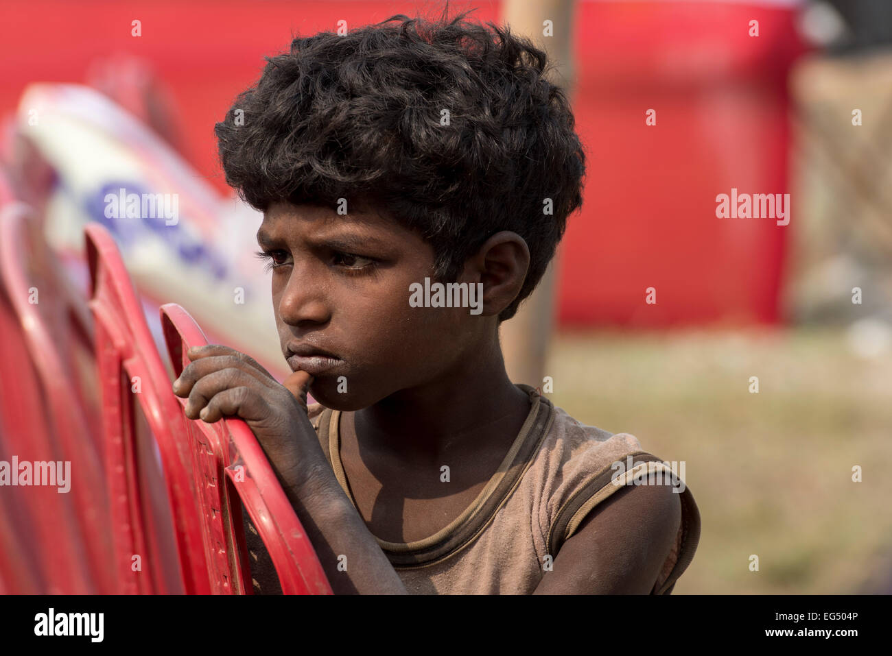 Young Boy, Sonepur Mela Stock Photo - Alamy