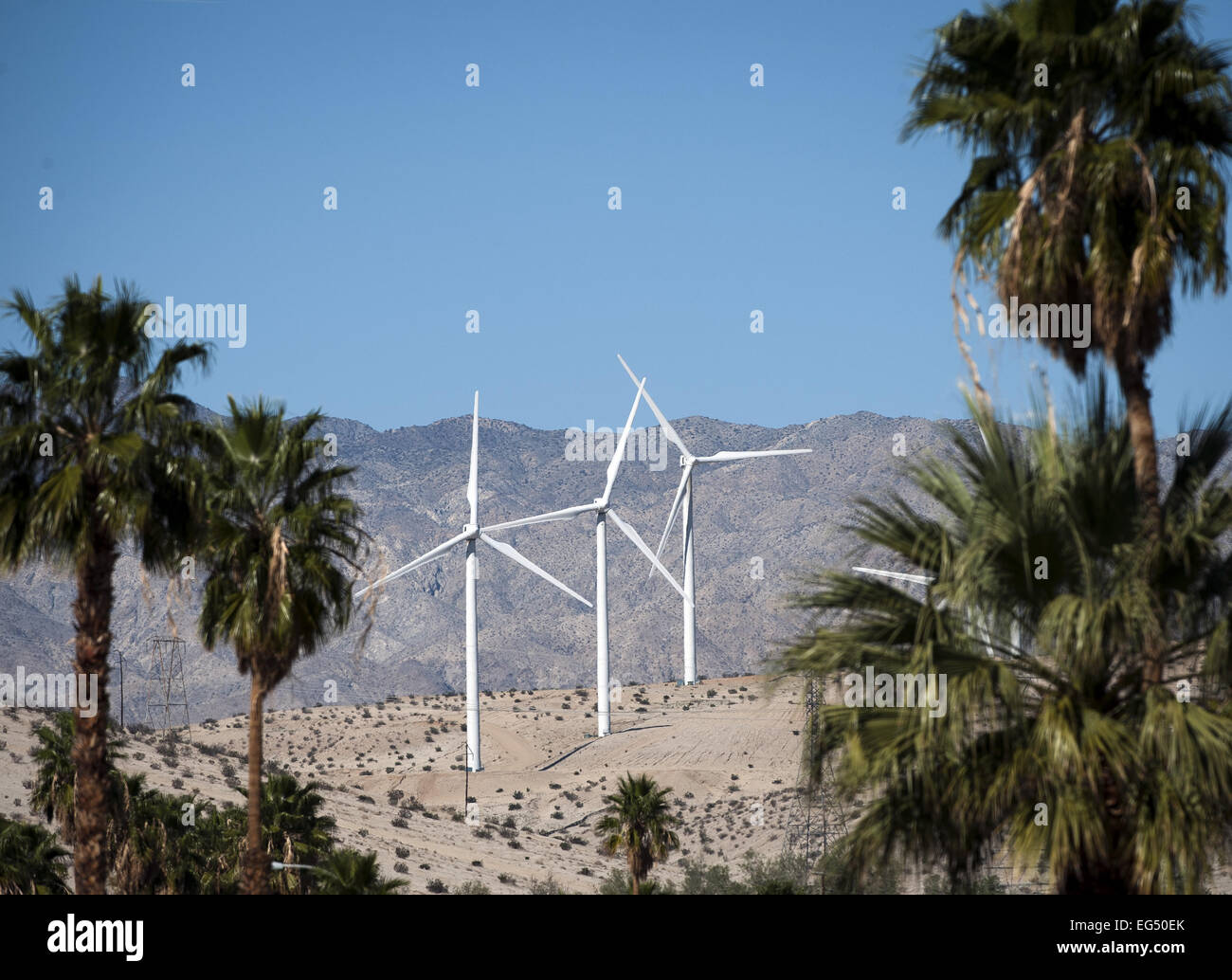 Palm Springs, California, USA. 14th Feb, 2015. The San Gorgonio Wind ...
