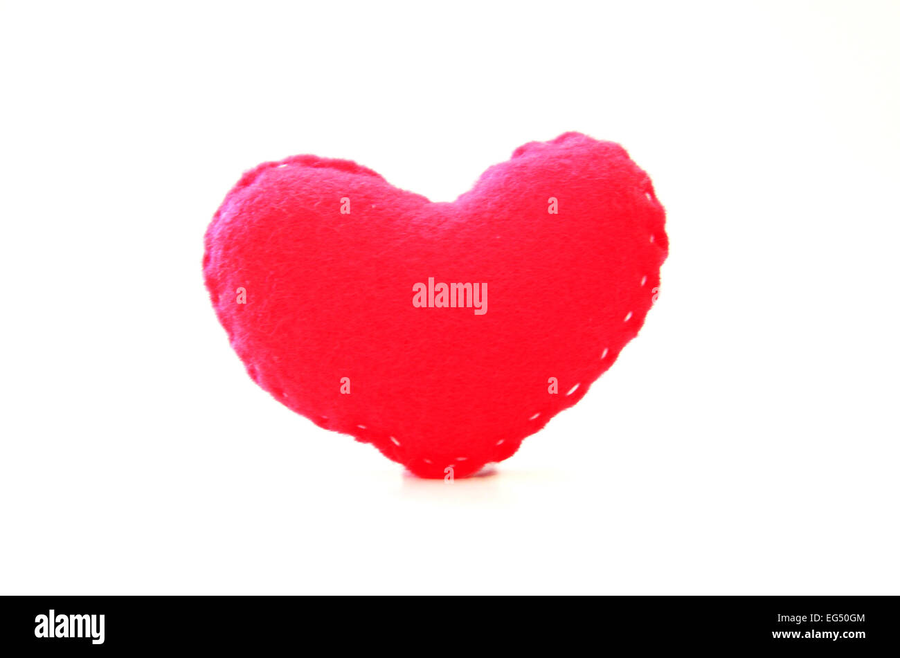 Handmade Heart figure made from velvet Stock Photo - Alamy