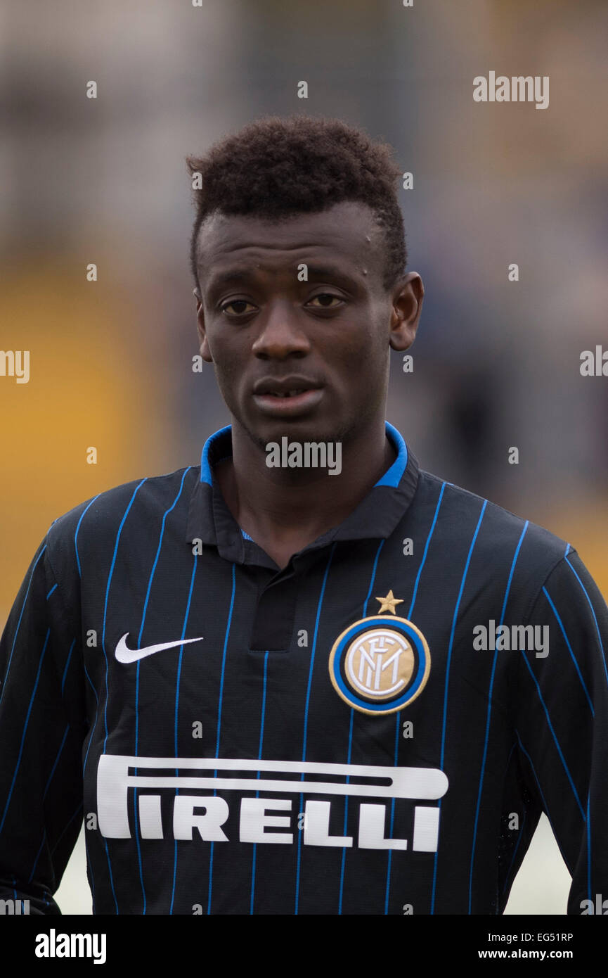 Pisa, Italy. 16th Feb, 2015. Assane Gnoukouri (Inter) Football/Soccer ...