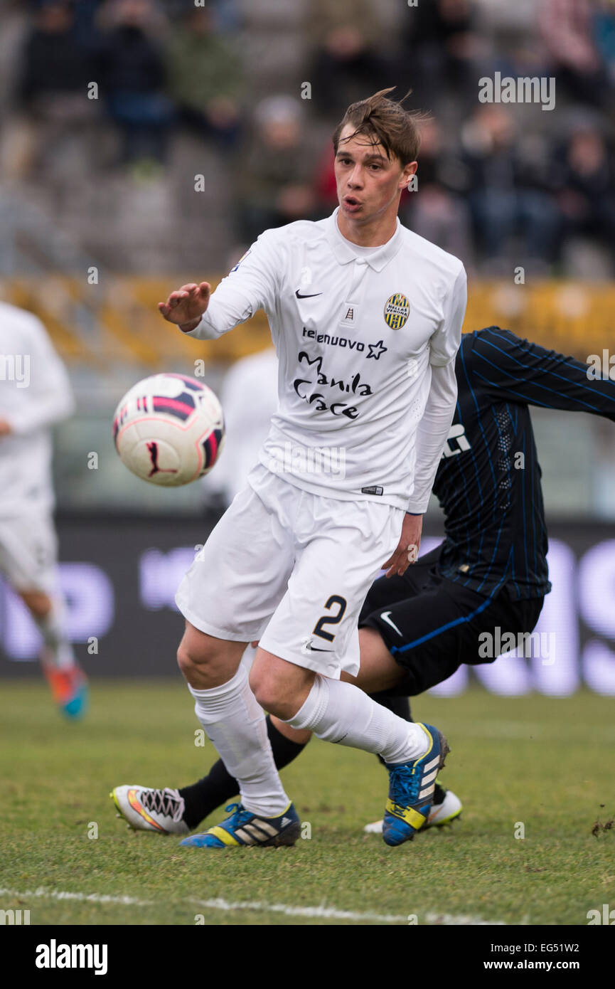 Pisa, Italy. 16th Feb, 2015. Luca Perini (Hellas) Football/Soccer ...
