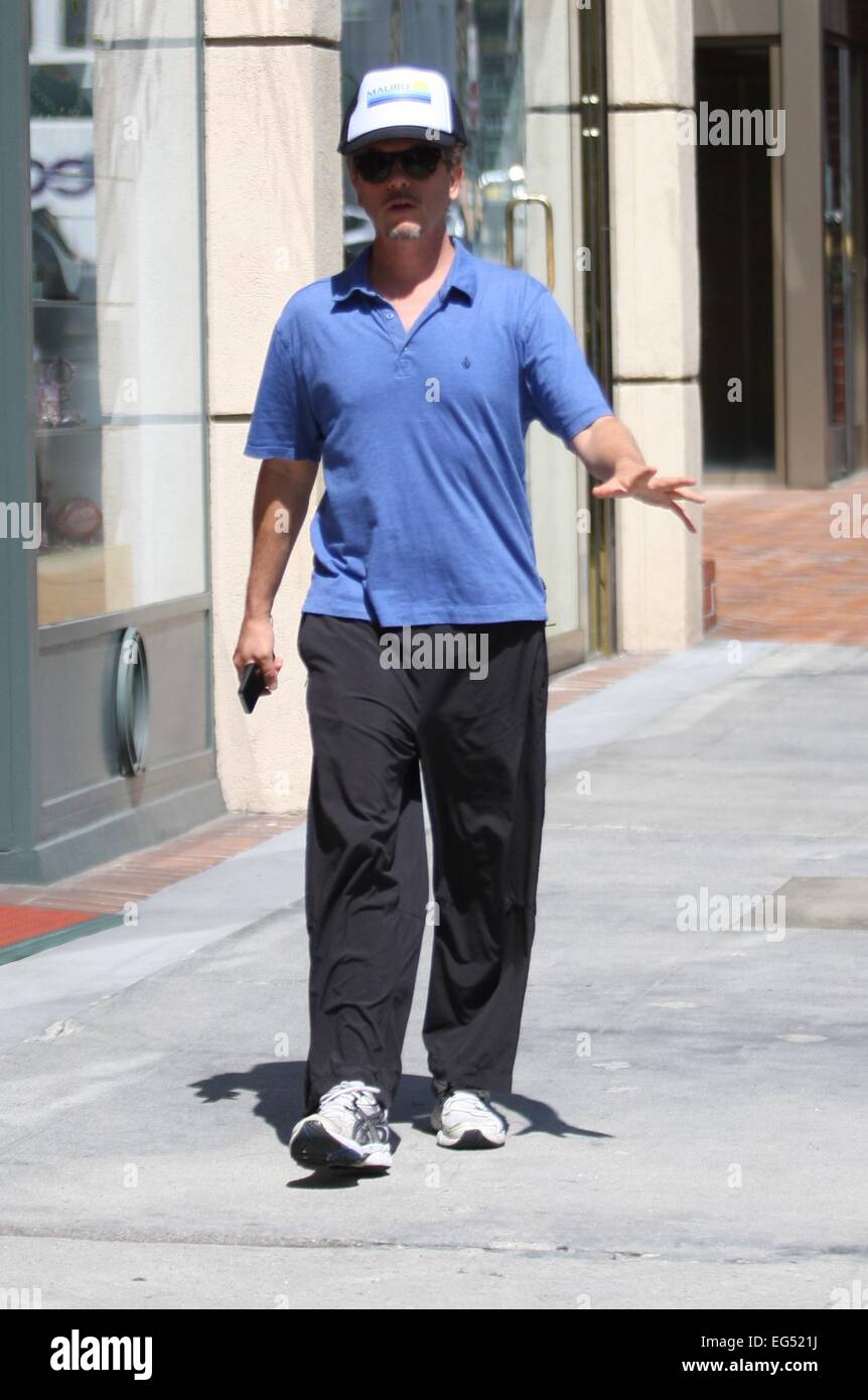 David Spade wearing a Malibu cap, goes to the doctors office in Beverly ...