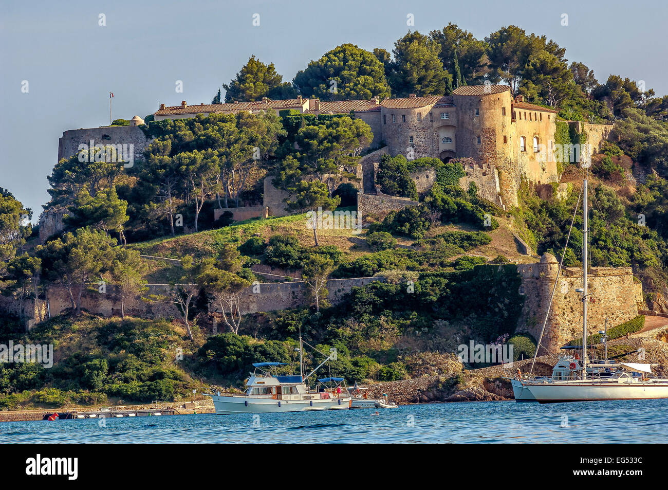 Fort de Brégançon, Bormes les Mimosas (83 Stock Photo - Alamy