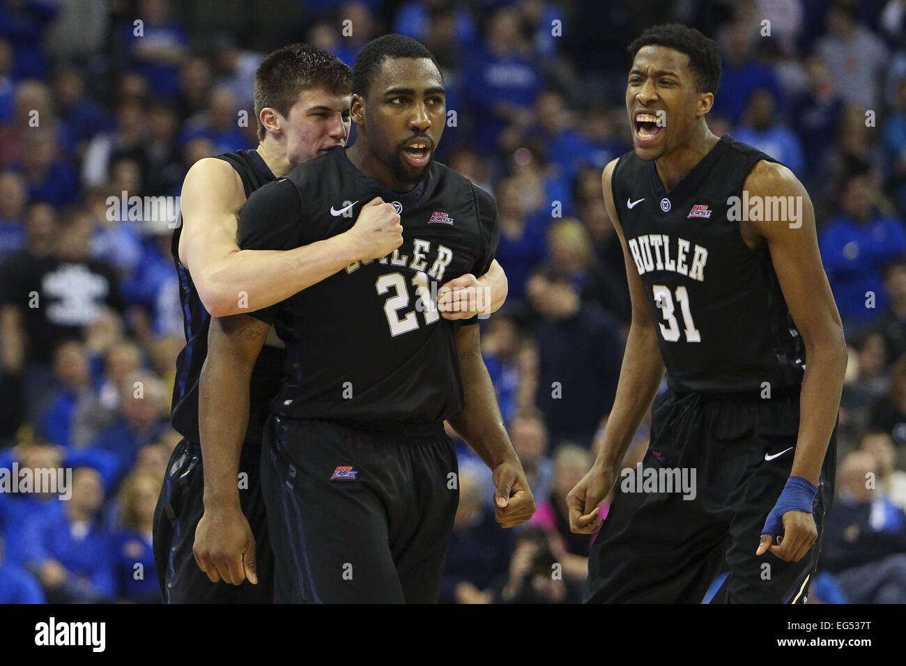 Omaha, Nebraska, USA. 16th Feb, 2015. Butler Bulldogs forward ROOSEVELT ...