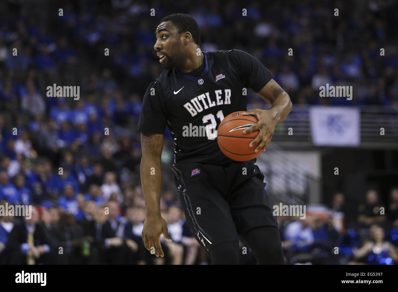 Omaha, Nebraska, USA. 16th Feb, 2015. Butler Bulldogs forward ROOSEVELT ...