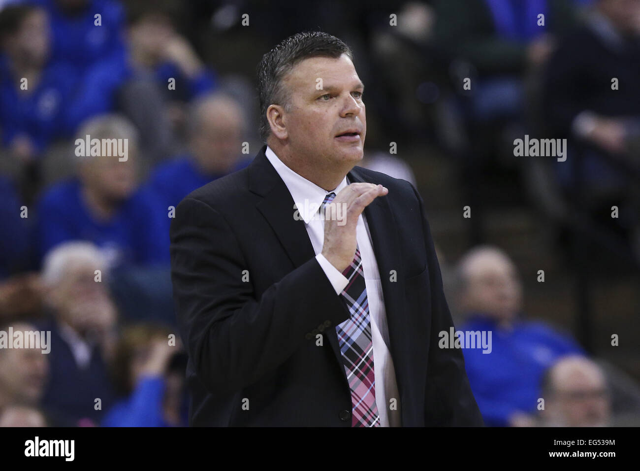 Omaha, Nebraska, USA. 16th Feb, 2015. Creighton head coach Greg ...