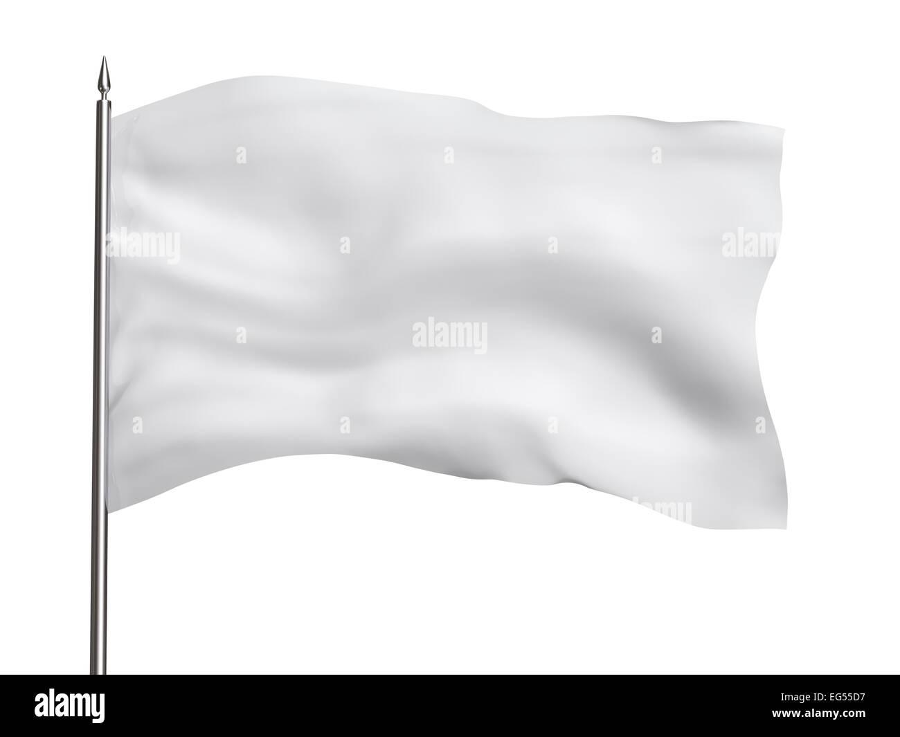 Blank flag, isolated on white, with clipping path Stock Photo - Alamy