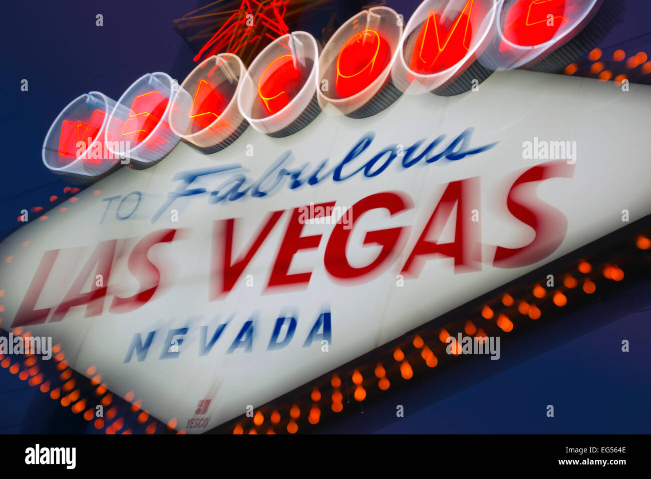 WELCOME TO FABULOUS LAS VEGAS NEON SIGN THE STRIP LAS VEGAS NEVADA USA ...