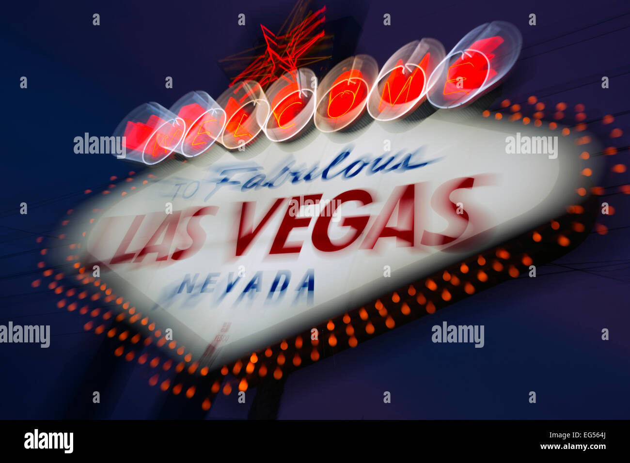 Welcome las vegas sign dawn hi-res stock photography and images - Alamy