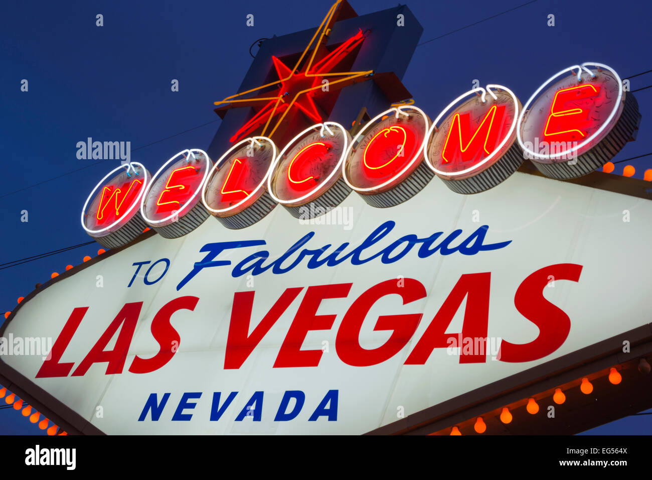 WELCOME TO FABULOUS LAS VEGAS NEON SIGN THE STRIP LAS VEGAS NEVADA USA ...