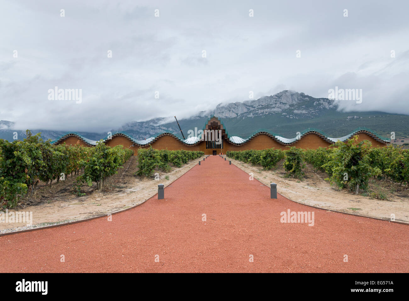 The Bodega Ysios in Rioja Spain. A modern architecture building with ...