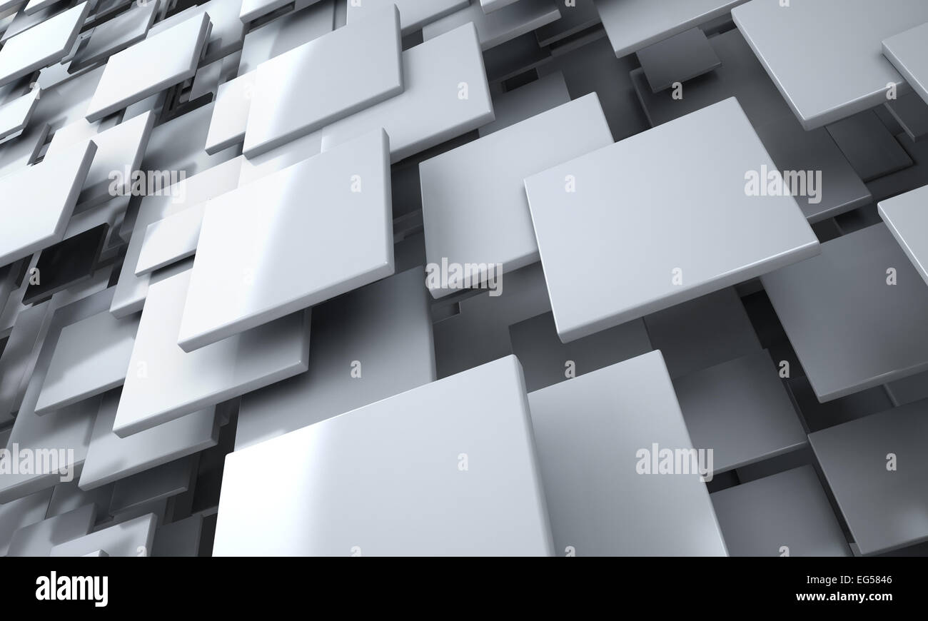 White Blocks Abstract Background Realistic 3D Render Scene Stock Photo ...