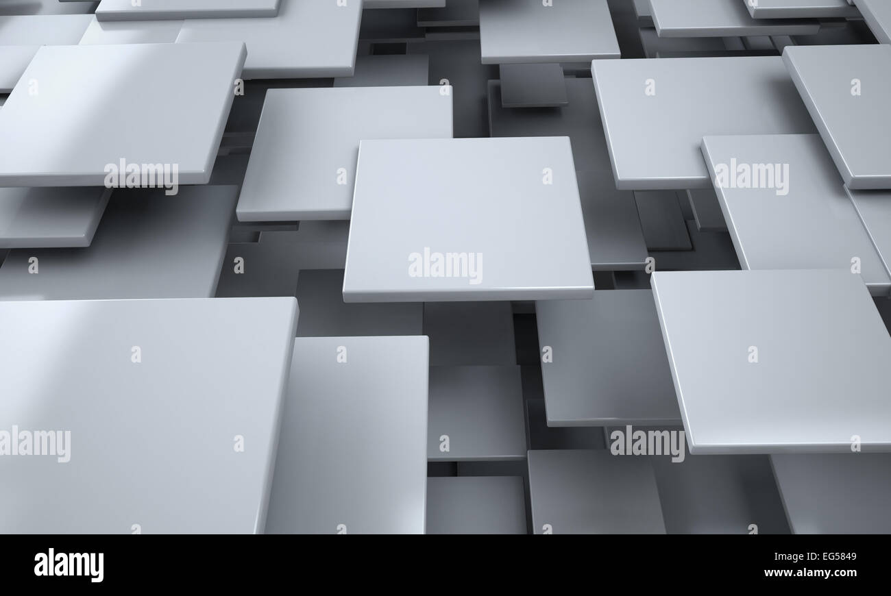 White Blocks Abstract Background Realistic 3D Render Scene Stock Photo ...