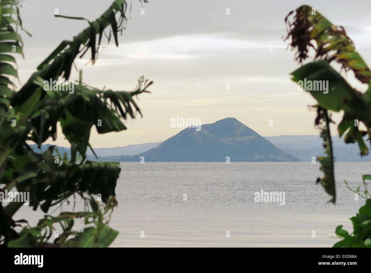 Taal Volcano is in the middle of Taal lake near Talisay, Luzon ...