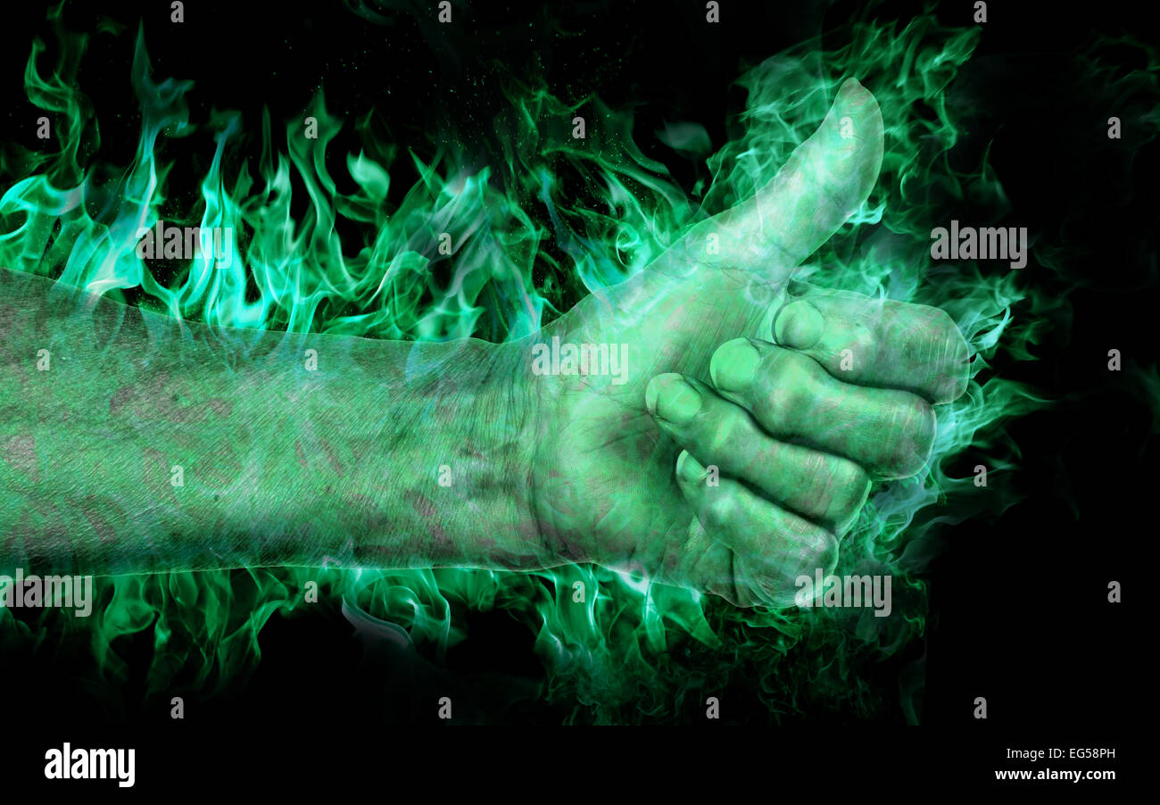 Ghost hand thumbs up hi-res stock photography and images - Alamy