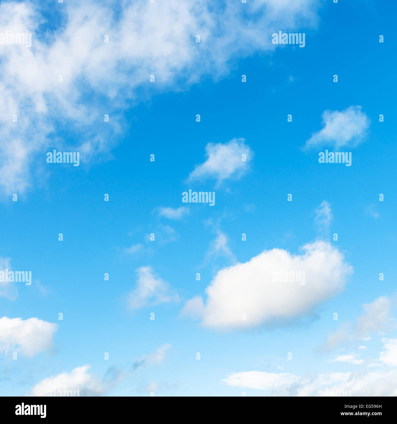 small white clouds in blue spring sky in Kuban region Stock Photo - Alamy