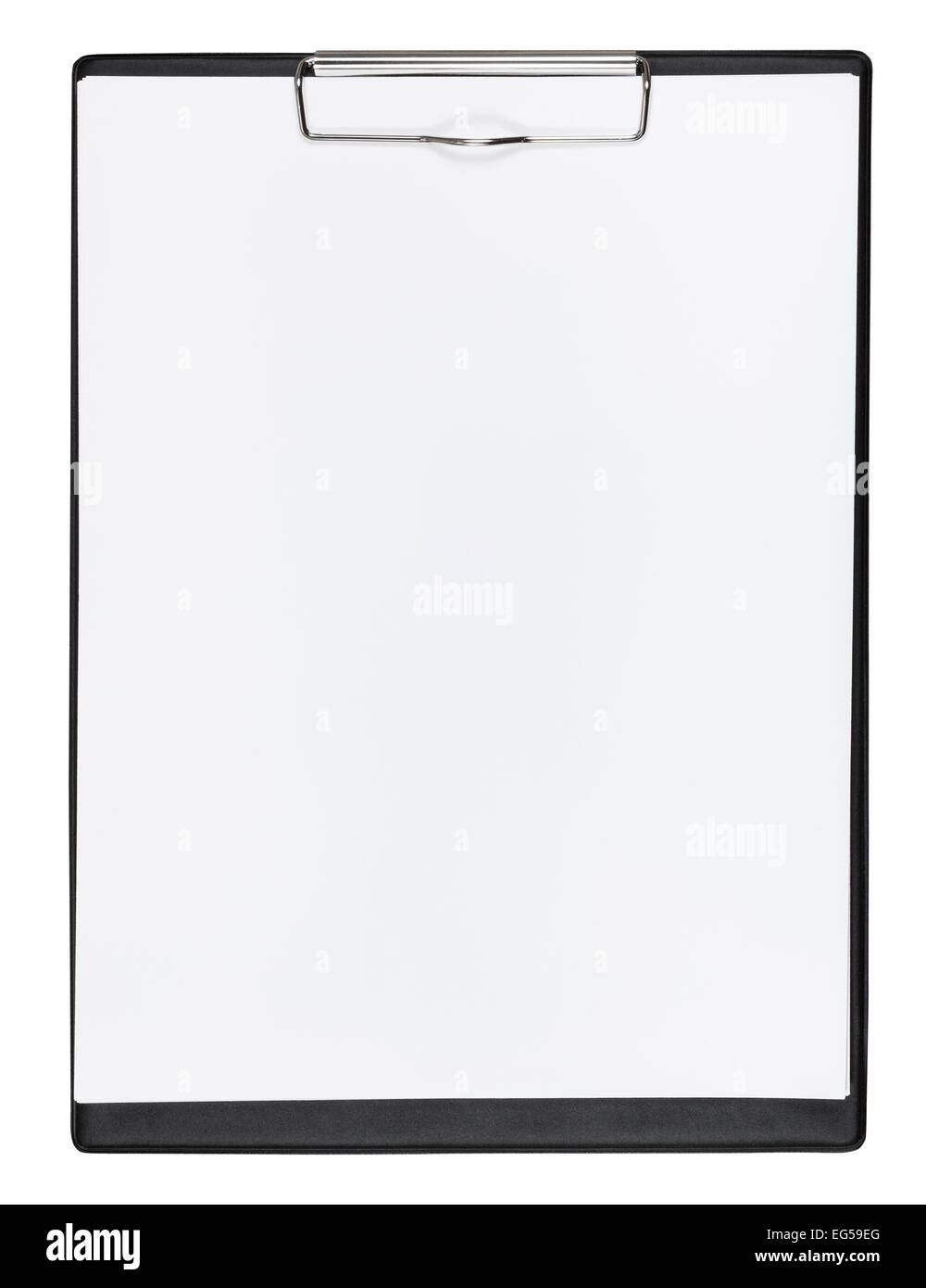 clipboard with blank sheet of paper isolated on white background Stock ...