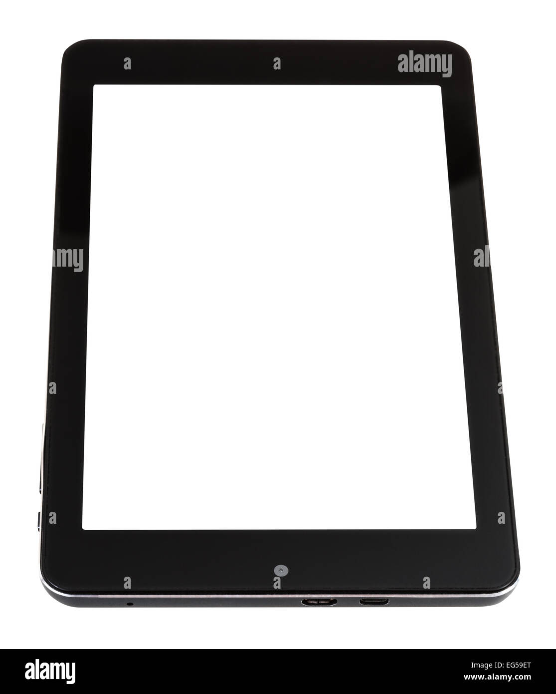 tablet pc with cut out screen isolated on white background Stock Photo ...