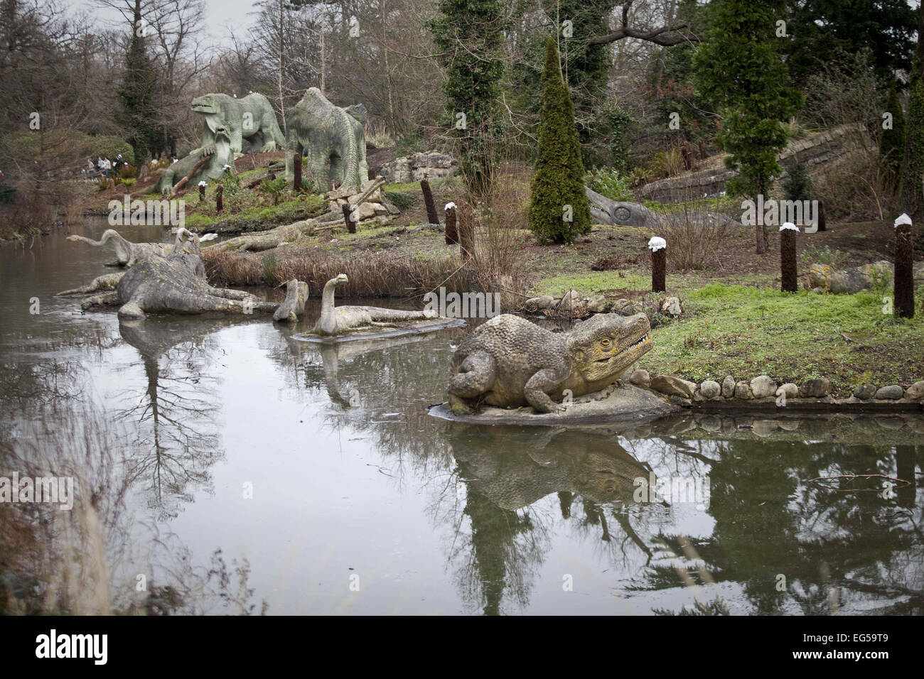 London, UK. 25th Jan, 2015. Victorian dinosaurs .Unveiled in 1854 ...
