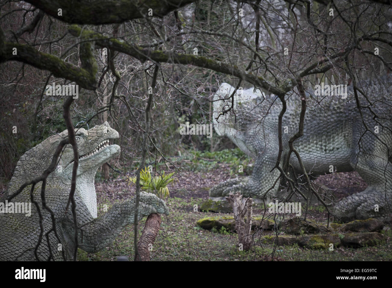 Jan. 25, 2015 - London, UK - Victorian dinosaurs / Iguanodons..Unveiled ...