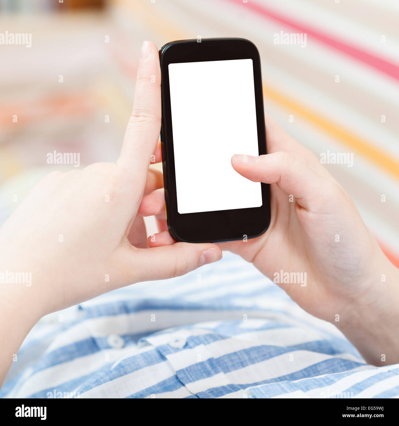 Woman uses hand press hi-res stock photography and images - Alamy