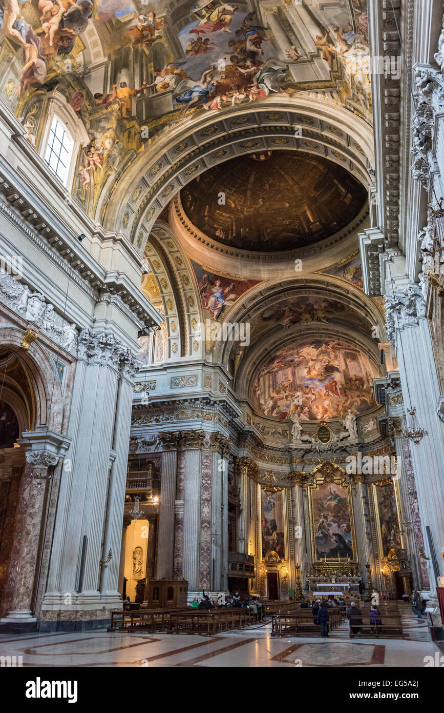Rome. Italy. Church of St. Ignatius of Loyola at Campus Martius (1626 - 1650). Chiesa di Sant ...