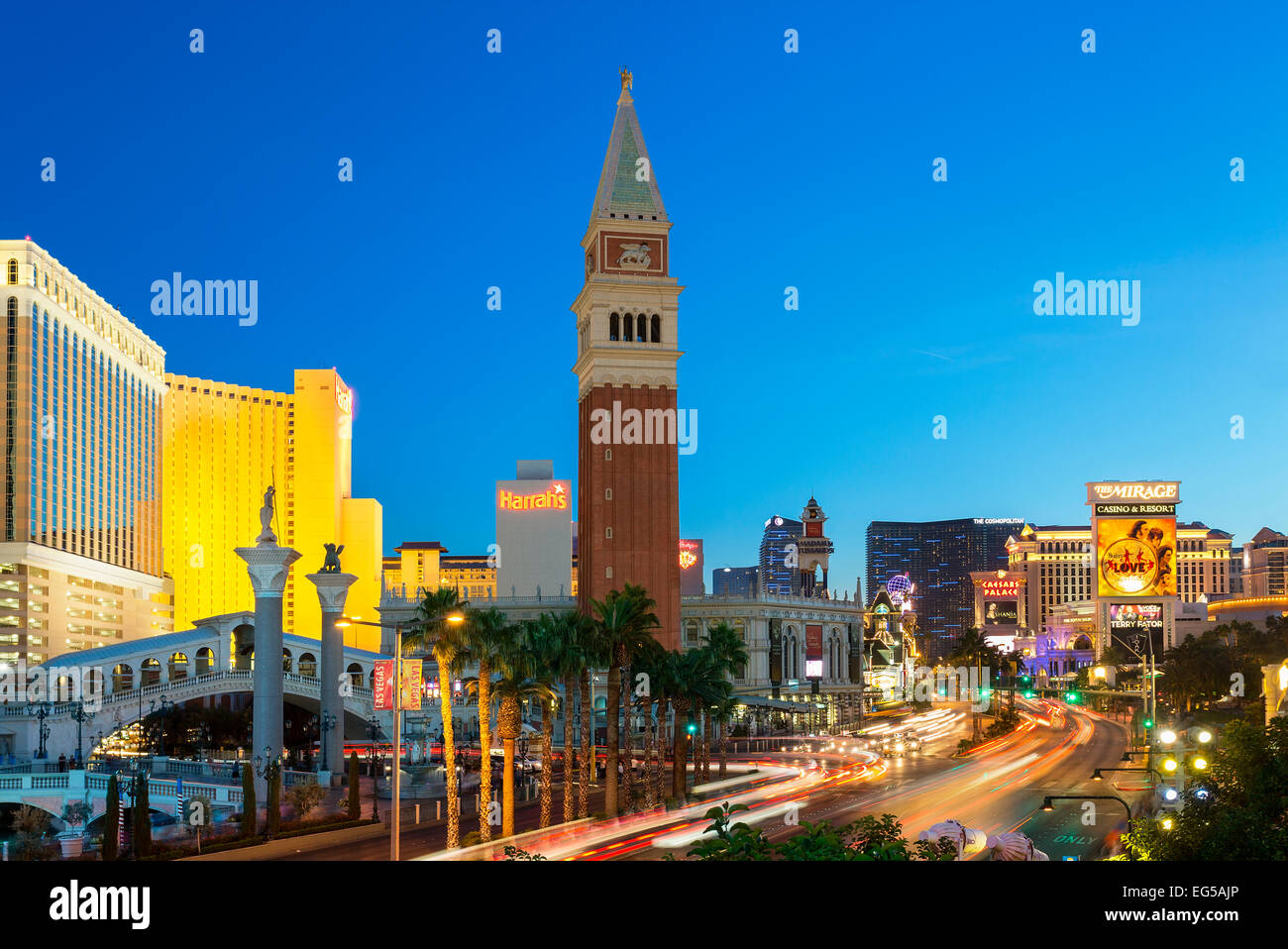 The Strip and Venetian Hotel, Las Vegas, USA Stock Photo - Alamy