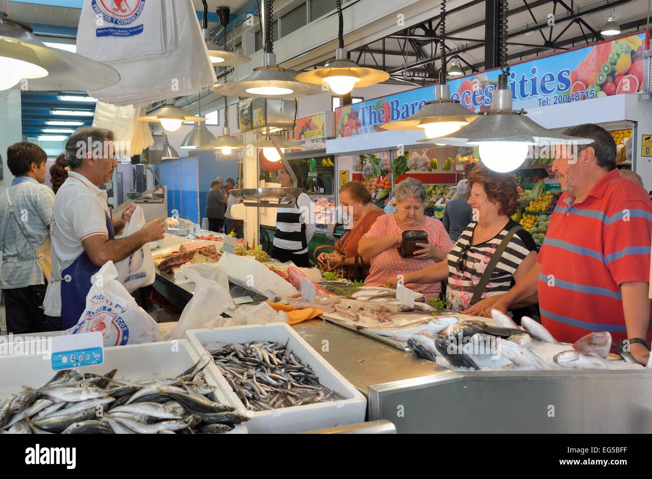 Gibraltar Public Market UK Overseas Territory Stock Photo - Alamy