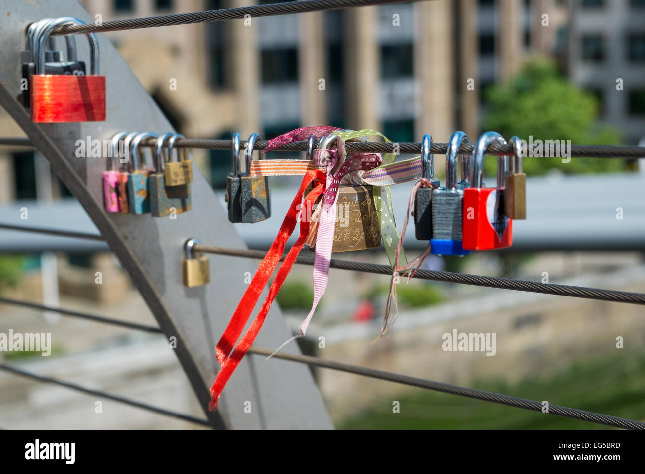 Millennium Bridge London Love Locks
