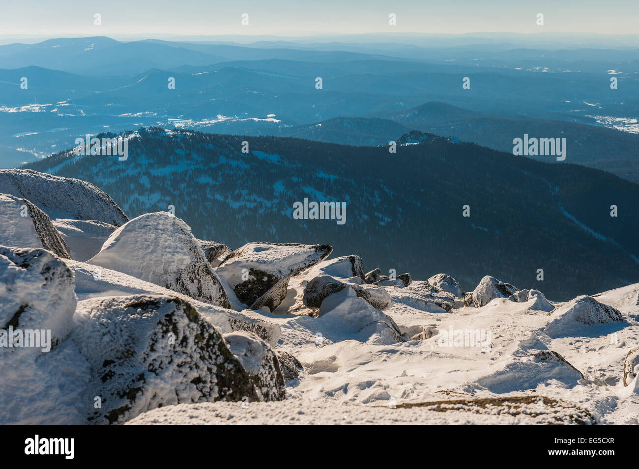 Ski resort Sheregesh, Tashtagol district, Kemerovo region, Russia Stock ...