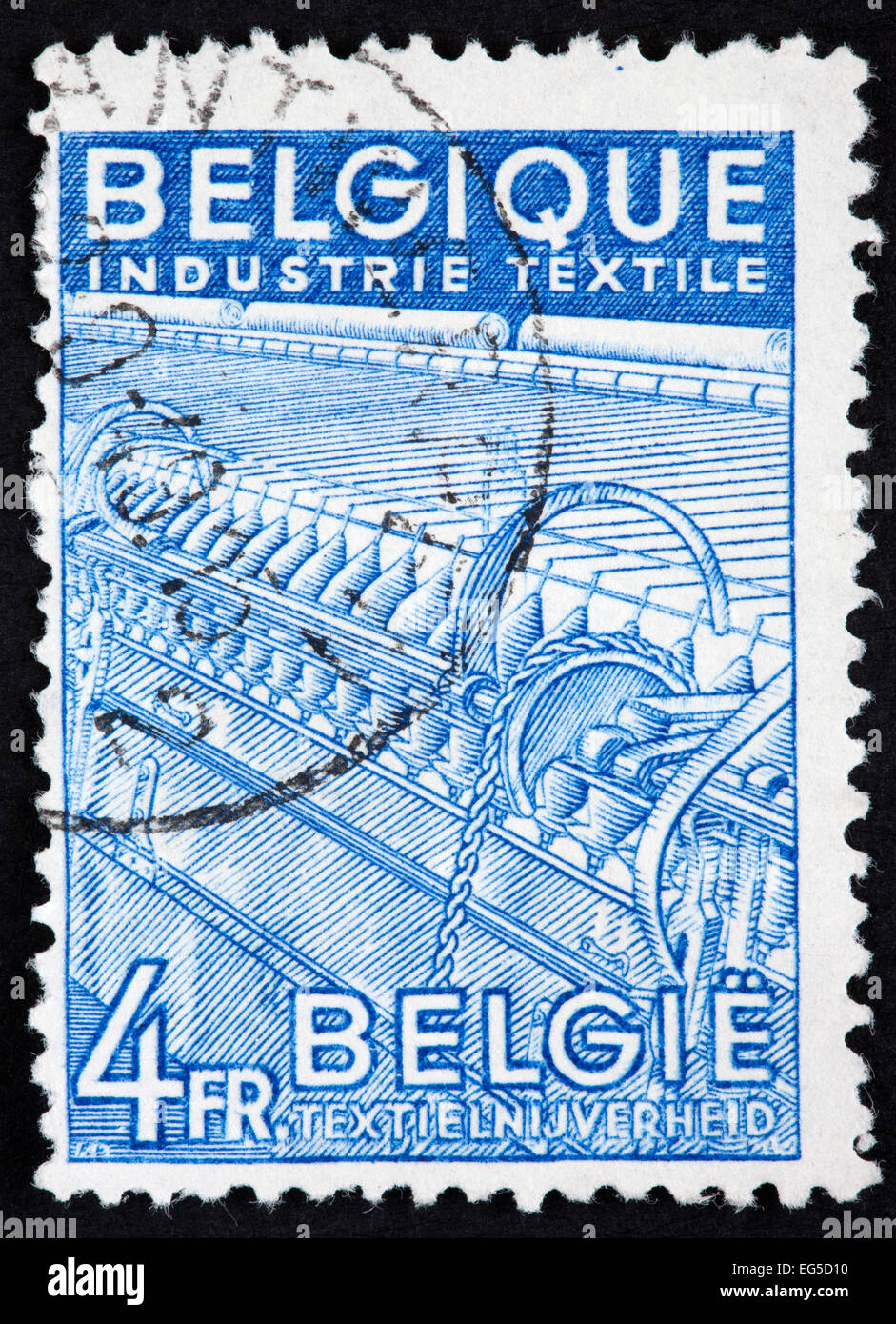 Belgian postage stamp Stock Photo - Alamy