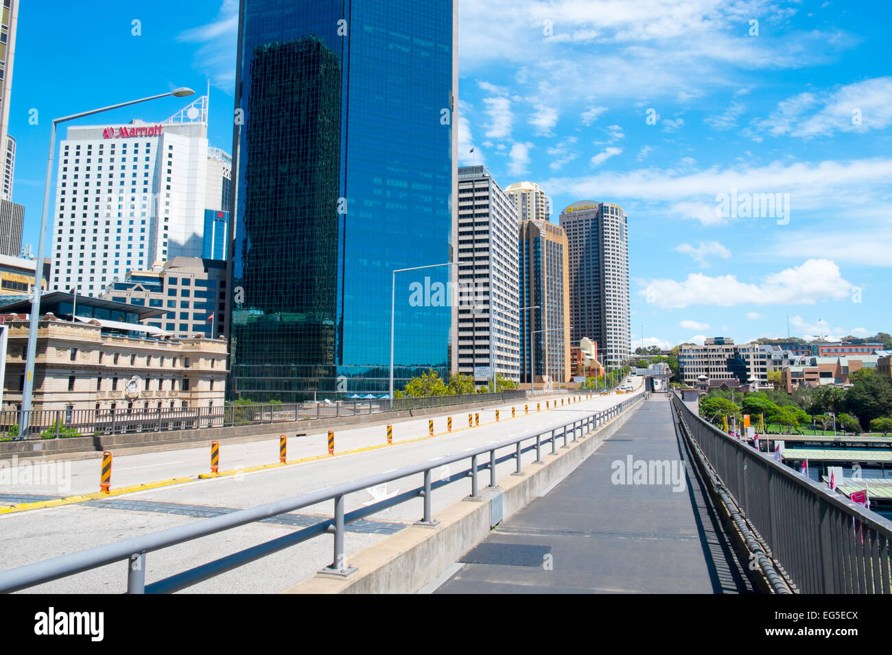 cahill expressway passing through circular quay area of Sydney ...