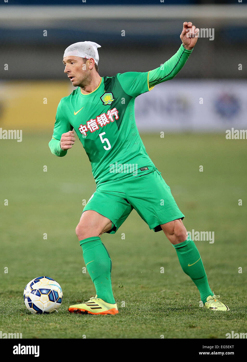 Beijing, China. 17th Feb, 2015. Matic of China's Beijing Guoan FC ...