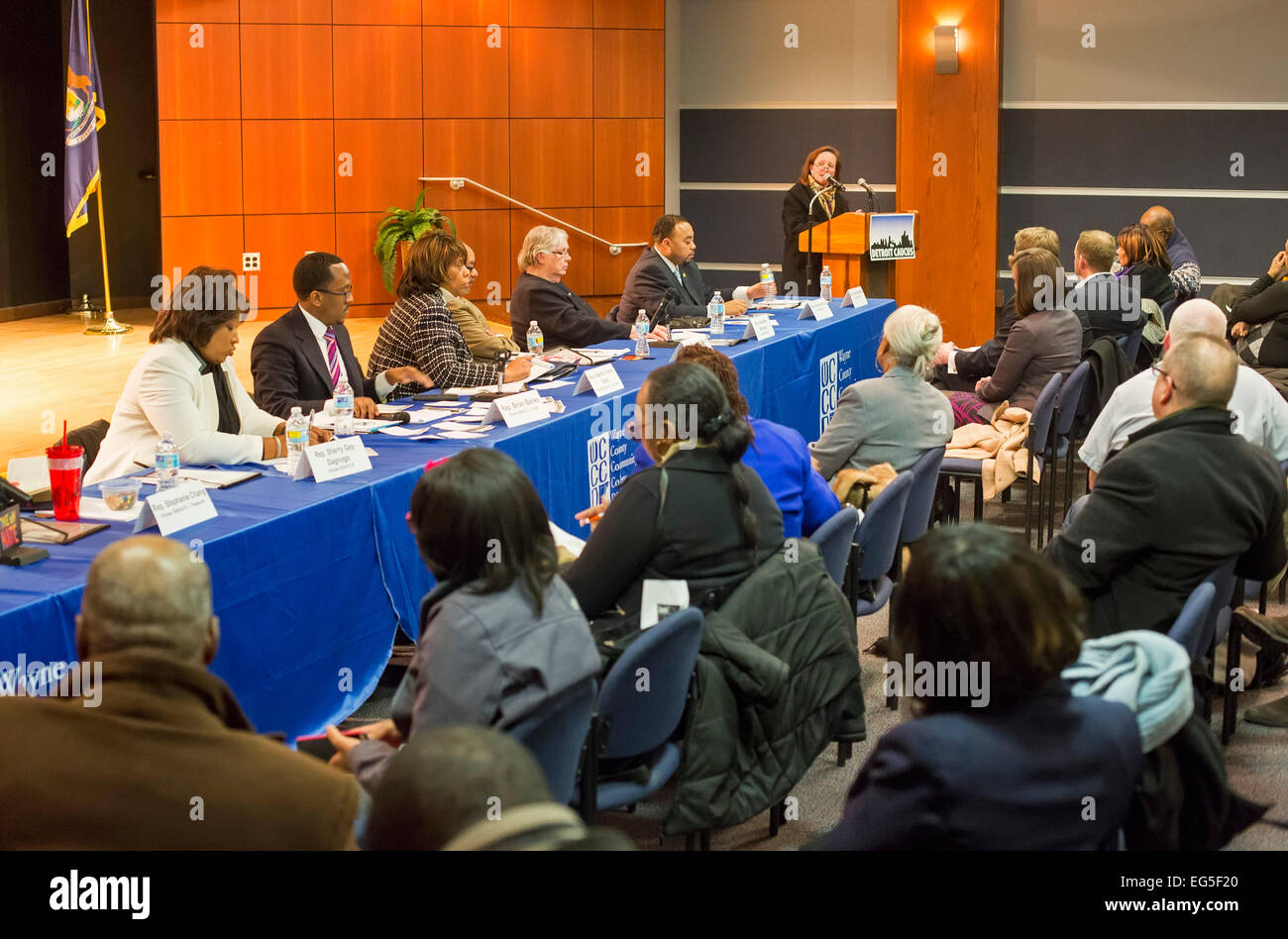Detroit, Michigan - Members of the Detroit Caucus of the Michigan House ...