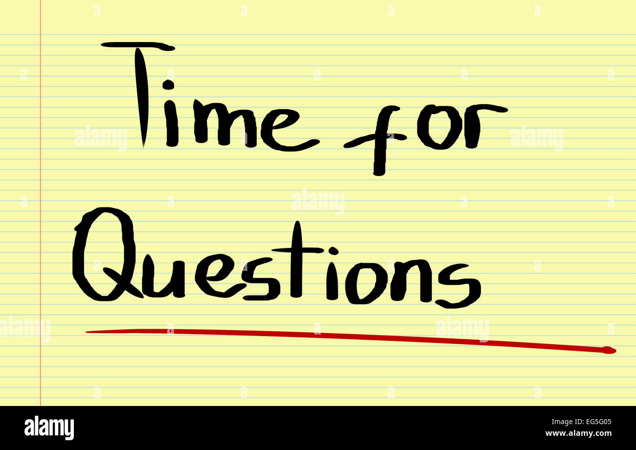 Time For Questions Concept Stock Photo - Alamy