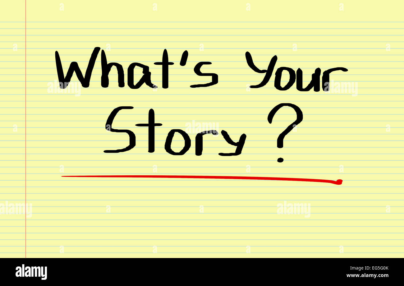 What's Your Story Concept Stock Photo - Alamy