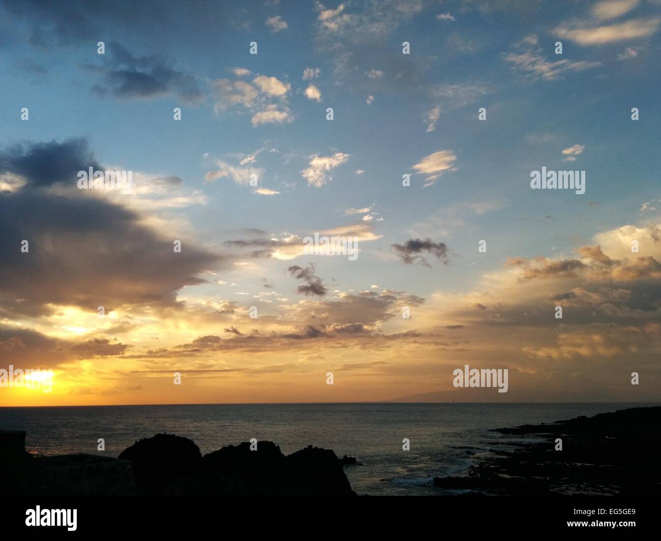Amazing spanish coast beautiful sunset hi-res stock photography and ...